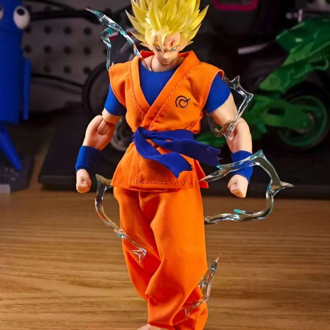 【In stock】Dragon Ball Series Figures Goku Daoist Robe Orange Blue ...