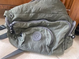 Kipling Turquoise Nylon Drawstring Backpack, Women's Fashion, Bags ...