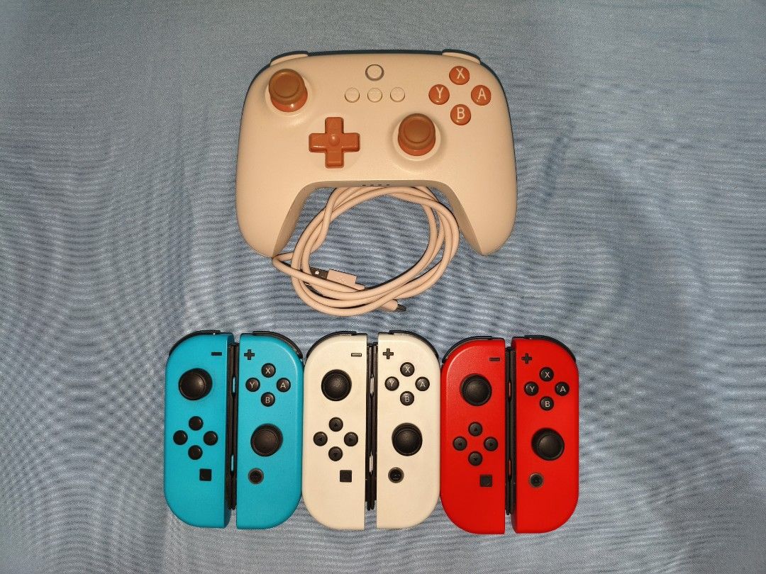 Nintendo Switch Joy-Cons and 8Bitdo Ultimate C Wireless Controller ...