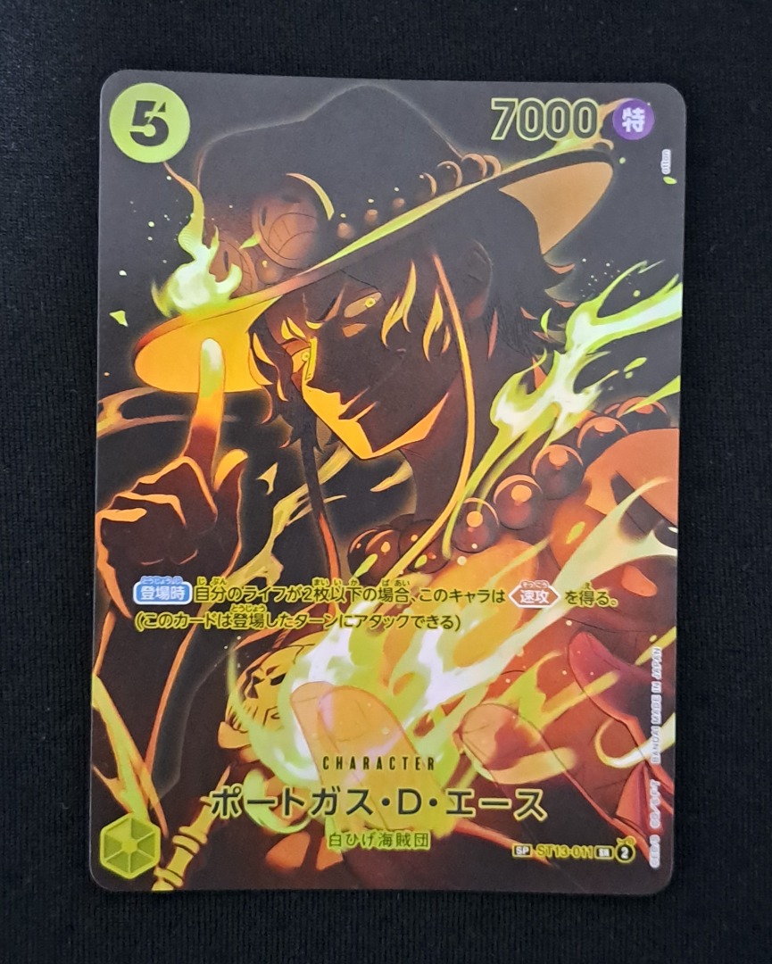 One Piece Card Portgas D. Ace ST13-011 OP12 SP, Hobbies & Toys, Toys ...