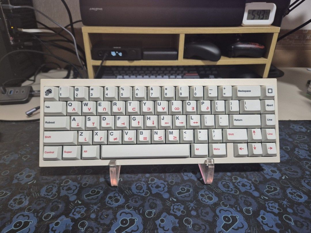 Owlabs Link65 Popcorn/blue custom mechanical keyboard, Computers & Tech ...