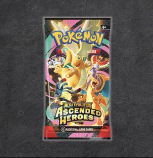 Pokemon TCG Mega Evolution Ascended Heroes Booster Pack, Hobbies & Toys ...