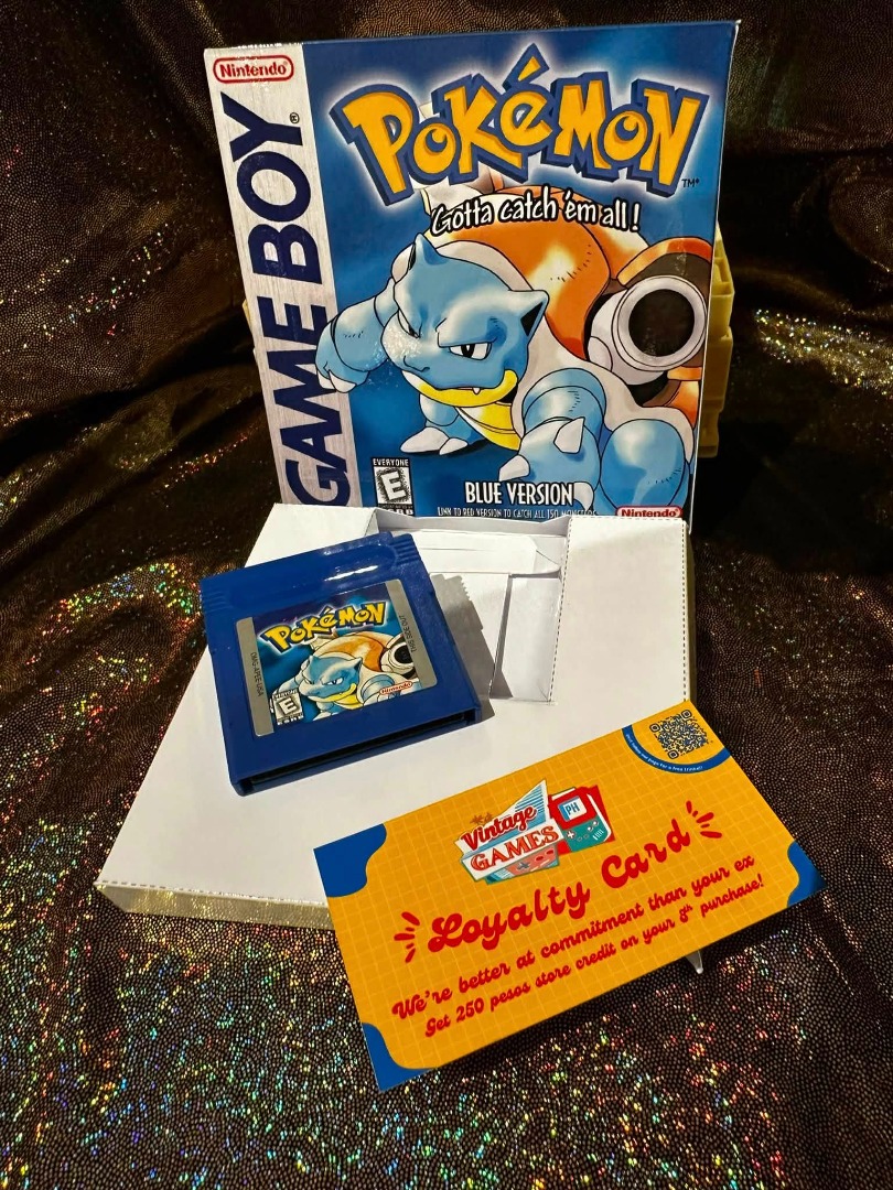 Pokémon Blue Mint Label, Video Gaming, Video Games, Nintendo on Carousell