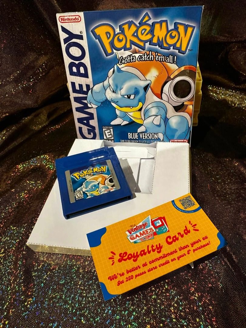 Pokémon Blue Mint Label, Video Gaming, Video Games, Nintendo on Carousell