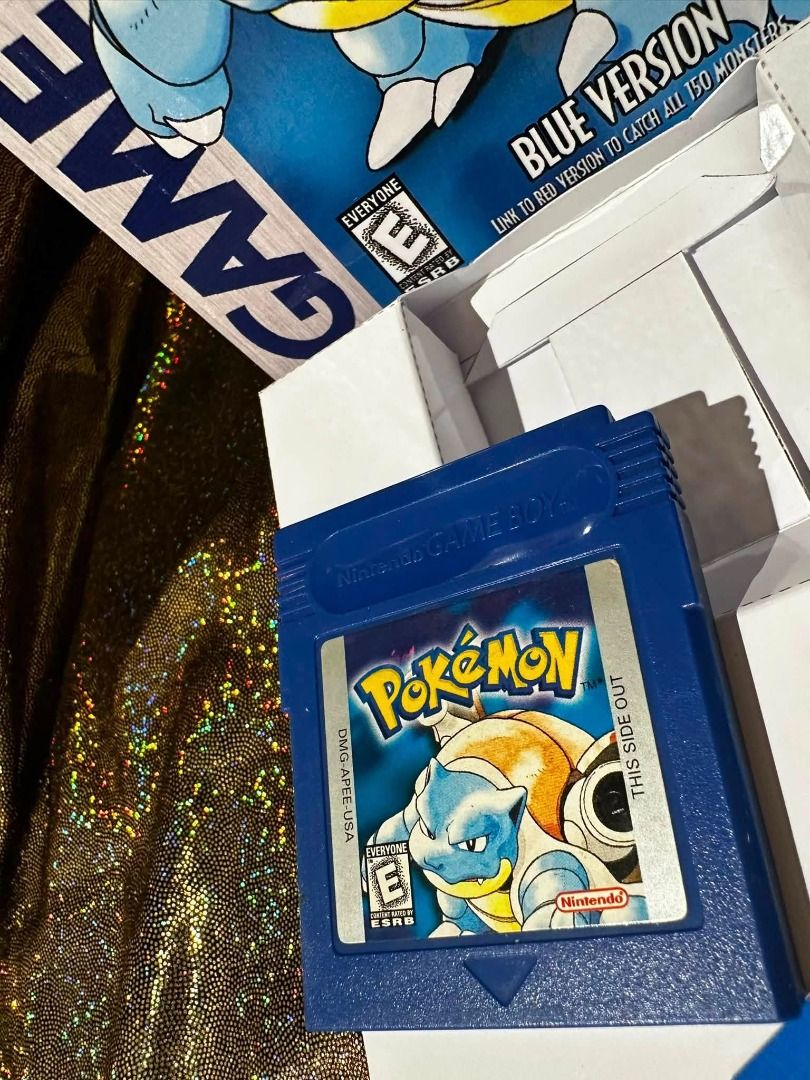 Pokémon Blue Mint Label, Video Gaming, Video Games, Nintendo on Carousell