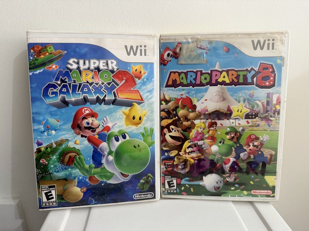 Super Mario Galaxy 2 & Mario Party 8 Wii Game, Video Gaming, Video Game ...