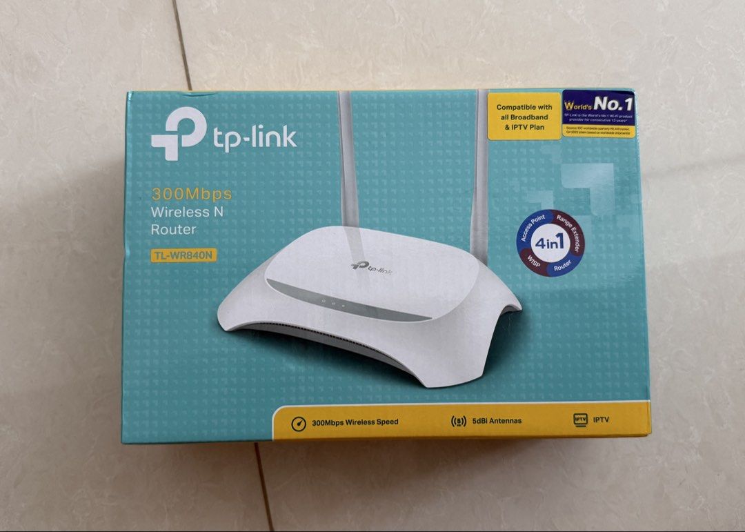 TP-Link TL-WR840N 300Mbps Wireless N Router, Computers & Tech, Parts ...