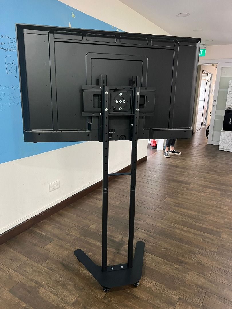 (5200)32-47" Rotate portrait/vertical exchagne TV mobile stand with ...