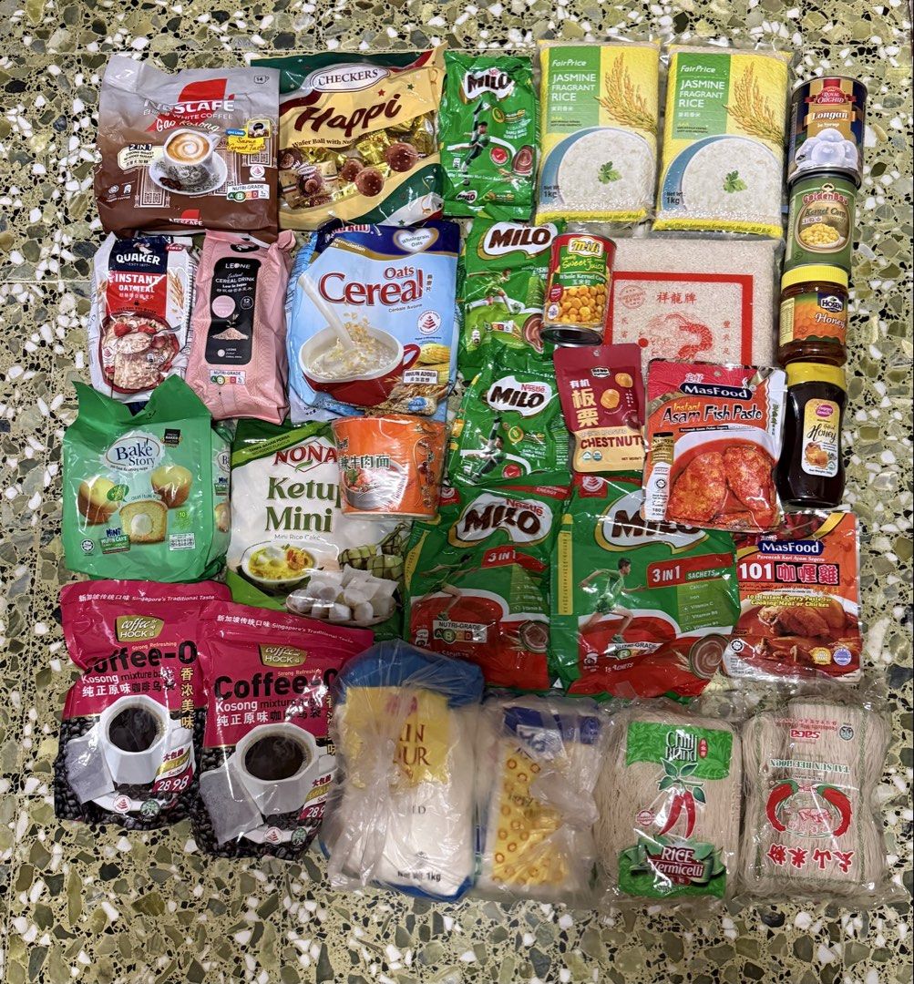 Assorted Groceries: Milo, Rice, Coffee, Oats, Snacks & More, Food ...