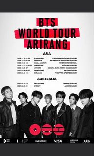 BTS world tour Arirang in Hong Kong 4/3, 門票＆禮券, 活動門票 - Carousell