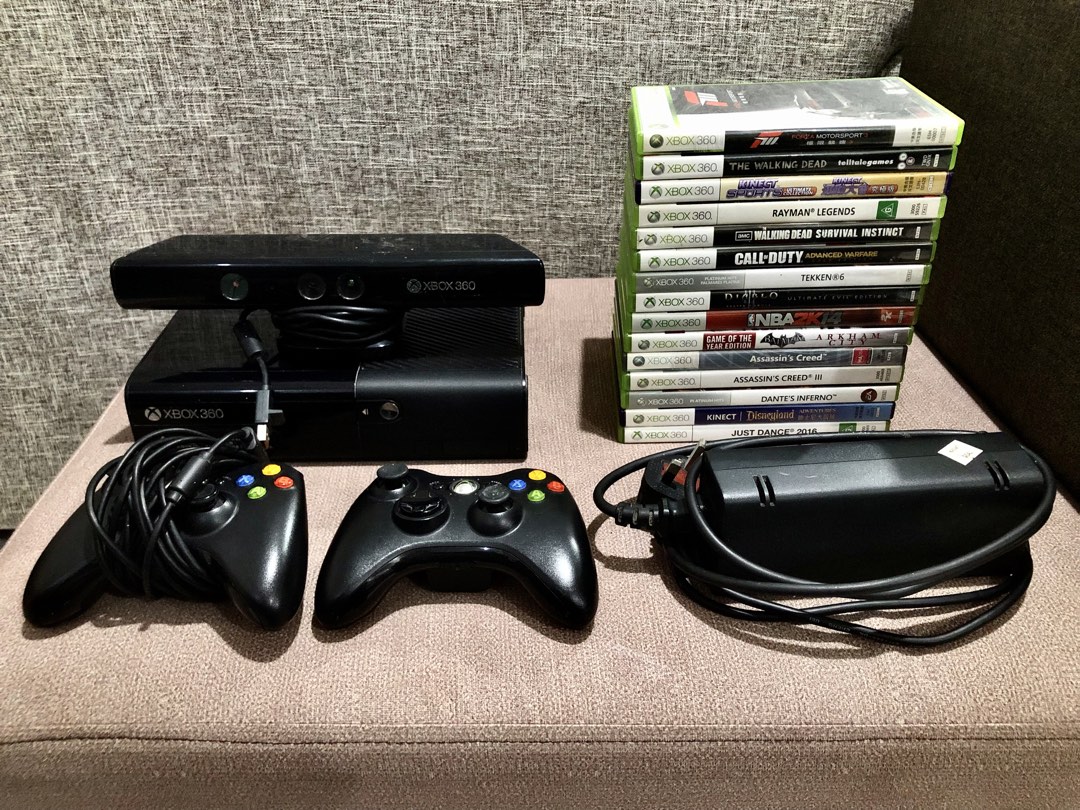 Xbox 360 E console with games, Video Gaming, Video Game Consoles, Xbox ...