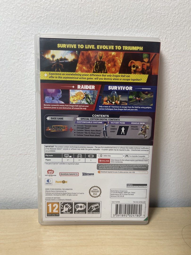 Dragon Ball: The Breakers Special Edition (Nintendo Switch), Video ...
