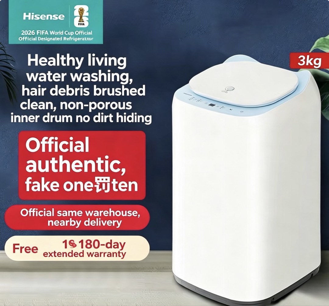 Hisense 3kg Official FIFA World Cup Washing Machine, TV & Home ...