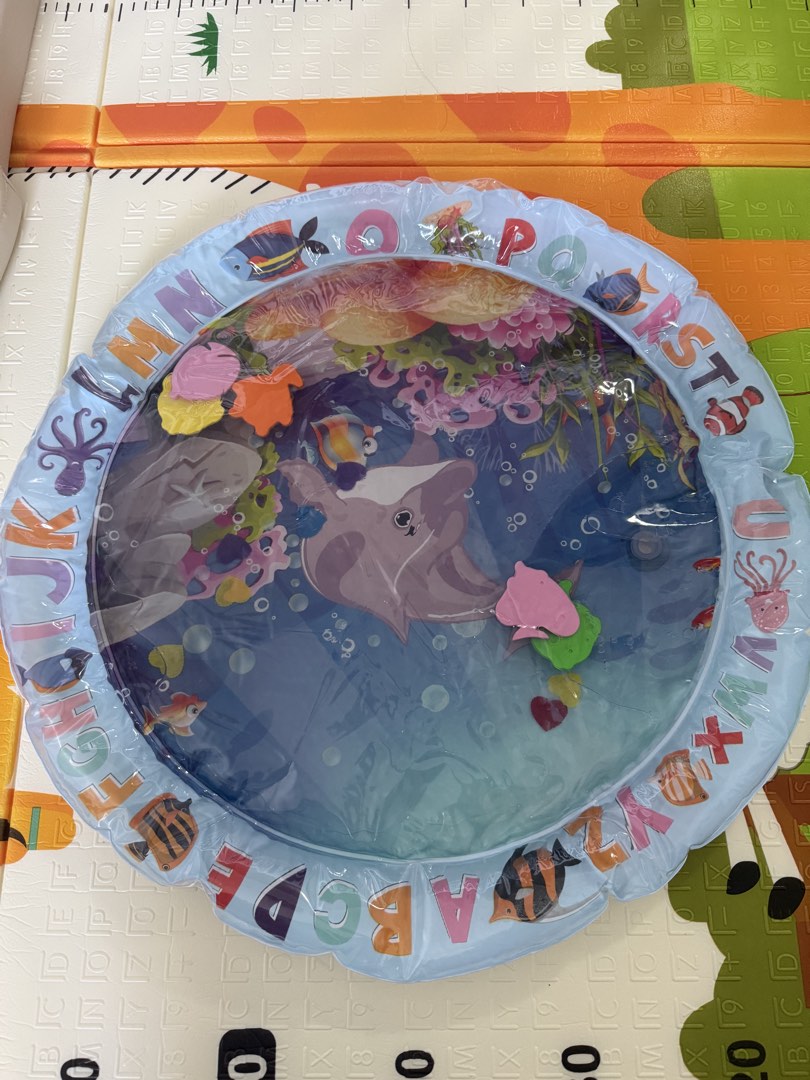 Inflatable Alphabet Water Play Mat for Babies, Babies & Kids, Infant ...
