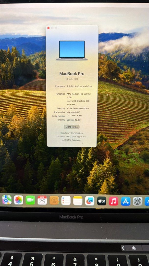Macbook Pro 2019 with touch bar, Computers & Tech, Laptops & Notebooks ...
