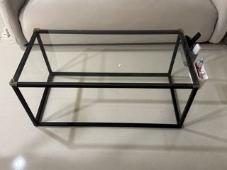 Black Metal and Glass Side Table, Furniture & Home Living, Furniture ...