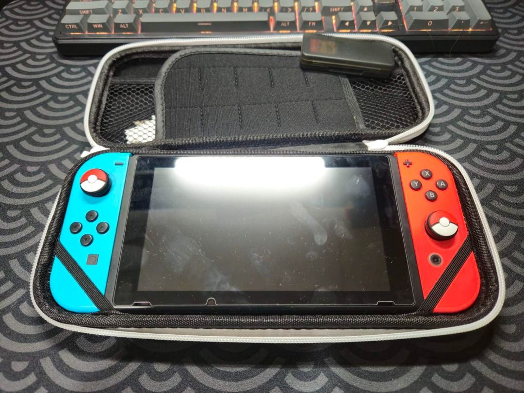 Nintendo Switch V2 Console with Games, Joy-Cons, SD Card, and Case ...