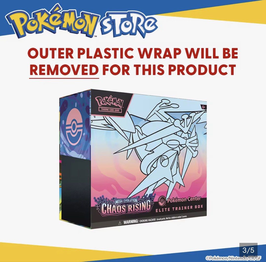 Pokemon TCG Mega Evolution Chaos Rising Pokemon Centre PC Elite Trainer ...