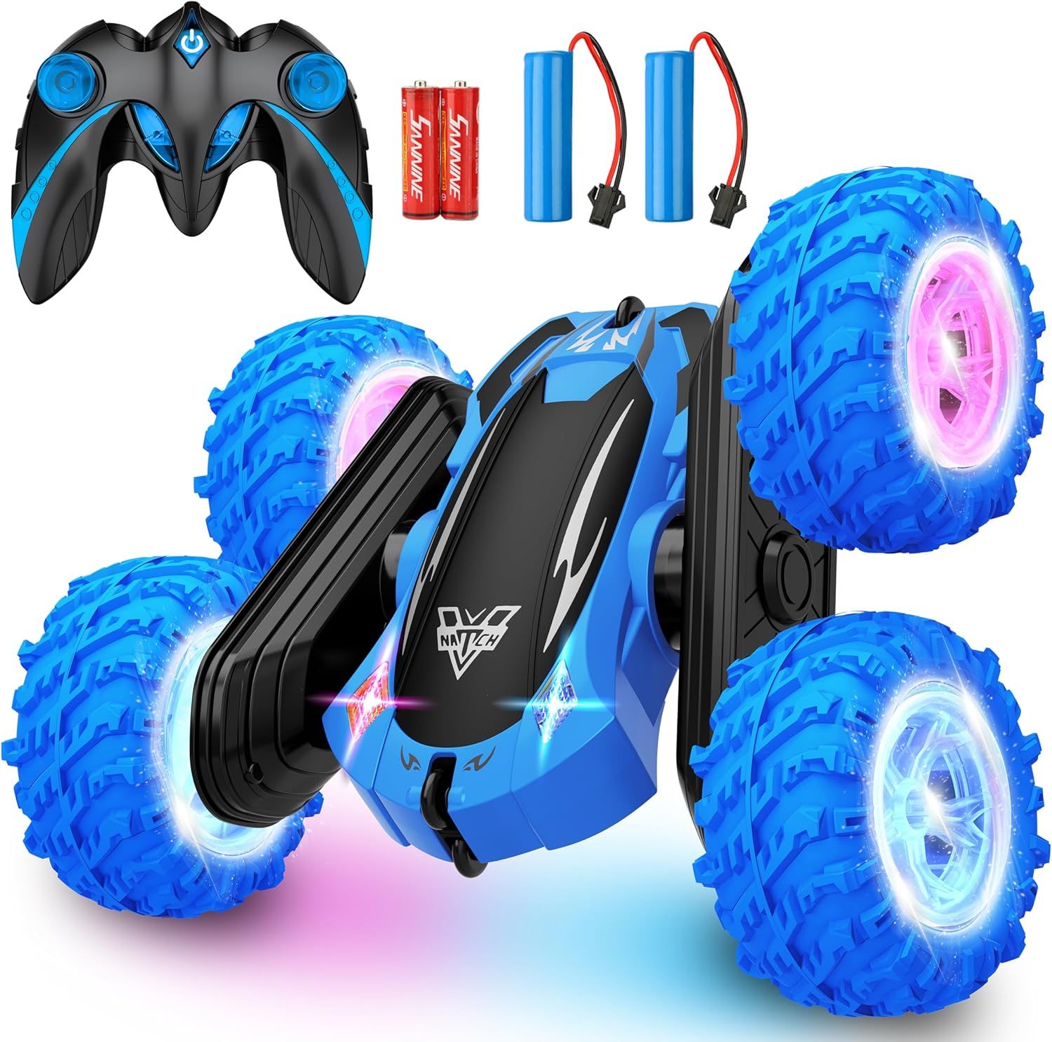 Remote Control Car,2.4Ghz Electric Race Stunt Car,Double Sided 360 ...
