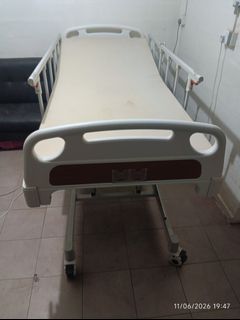 Adjustable Hospital Bed with Remote Control, Furniture & Home Living ...