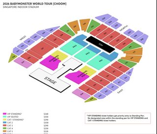 NO BOOKING FEE - BABYMONSTER WORLD TOUR [CHOOM] SINGAPORE 2026 Tickets ...