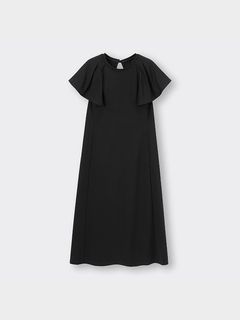 Zalora Lace Panel Short Sleeves Dress, Women's Fashion, Dresses & Sets ...