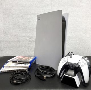 Sony PlayStation 5 Console with Controller and Games, Video Gaming ...