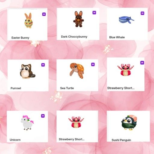 Adopt me pets for bid!, Video Gaming, Gaming Accessories, In-Game ...
