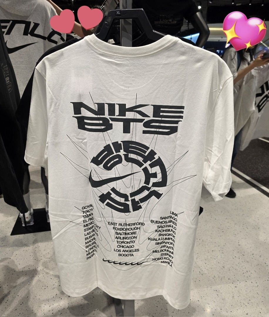 Nike bts collaboration pop up tour merchandise exclusive merch busan ...