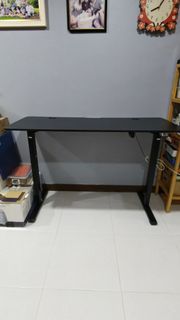 Black Electric Standing Desk with Control Panel, Furniture & Home ...