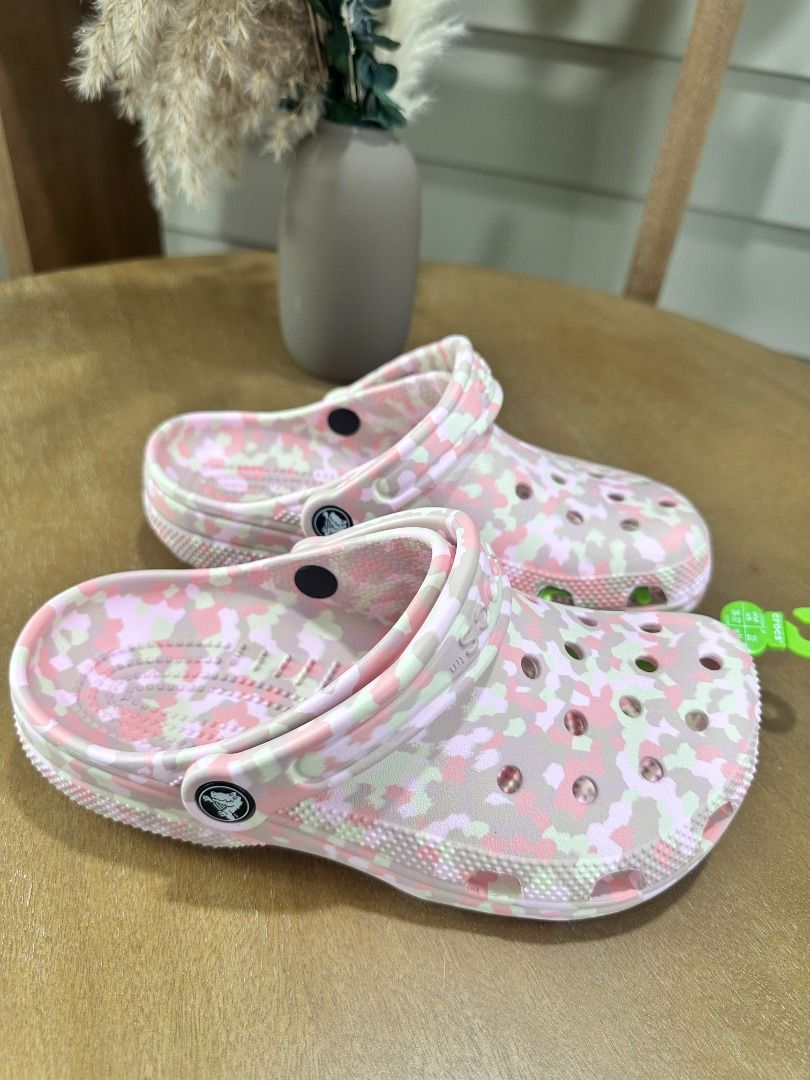 Crocs Classic Confetti Clog, Women's Fashion, Footwear, Slippers and ...