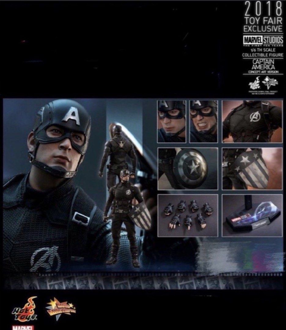 Hot Toys Captain America Concept Art Version 1/6 Scale, Toys ...
