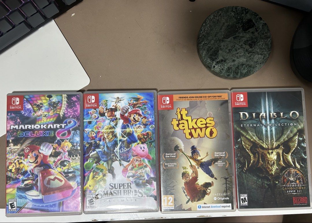 Mario Kart 8 Deluxe, Super Smash Bros. Ultimate, It Takes Two, Diablo ...