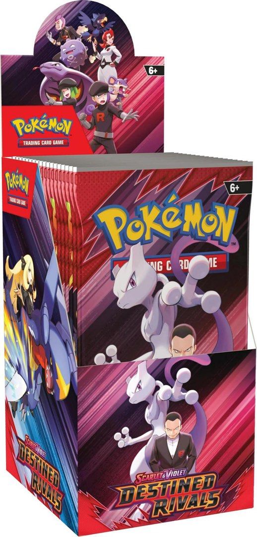 Pokemon Scarlet & Violet: Destined Rivals half booster Booster Box case ...