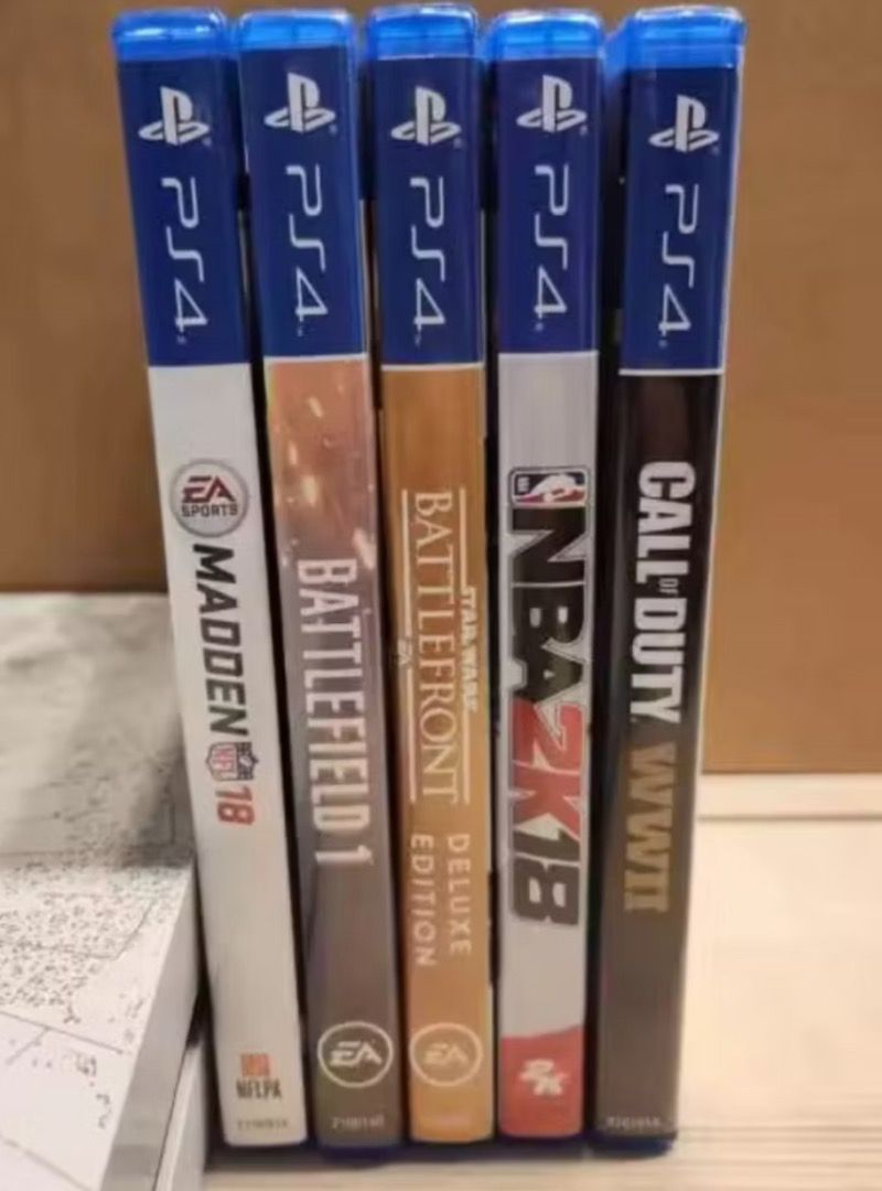 PS4 Console with 5 Games and Controller, Video Gaming, Video Game ...