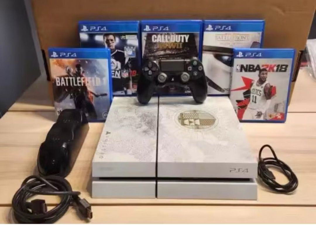 PS4 Console with 5 Games and Controller, Video Gaming, Video Game ...