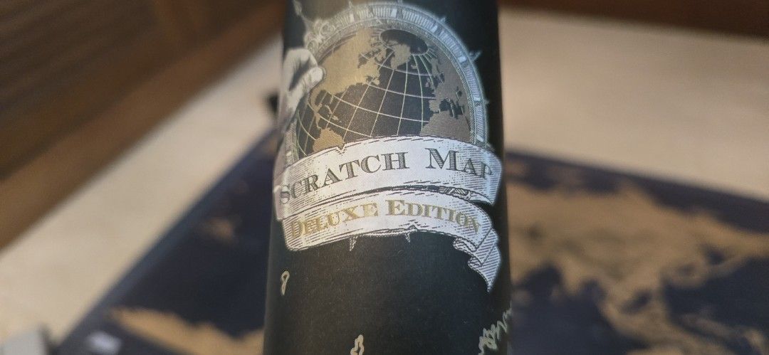 Scratch Map Deluxe Edition World Map Poster, Hobbies & Lifestyle, Art ...