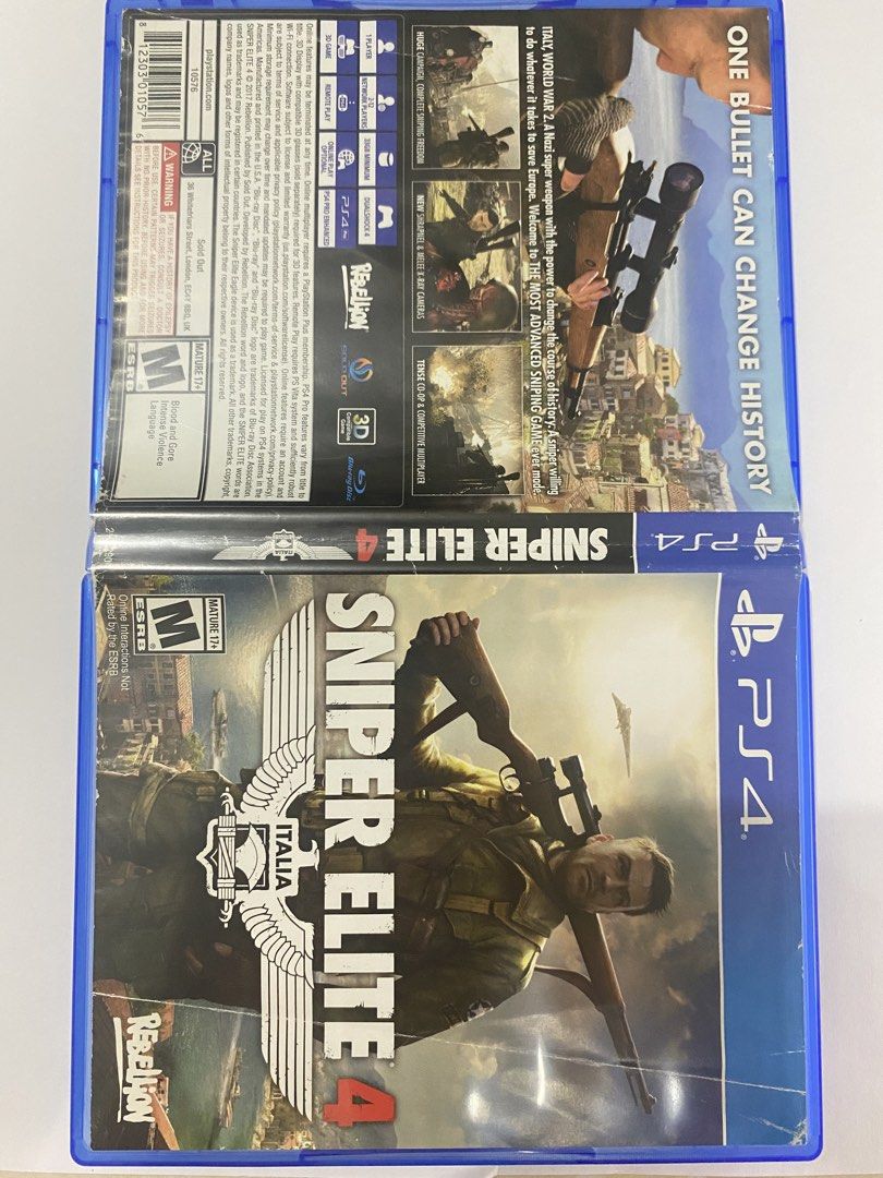 Sniper Elite 4 (PS4, US), Video Gaming, Video Games, PlayStation on ...