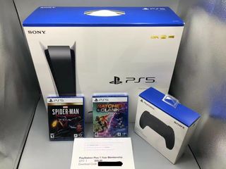 PlayStation 5 Console with 2 Controllers , Headset and Games, Video ...