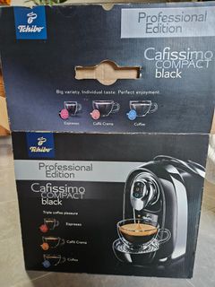 Tchibo Cafissimo Classic Piano Black 膠囊咖啡機, 家庭電器, 廚房電器, 咖啡機及咖啡壺 - Carousell