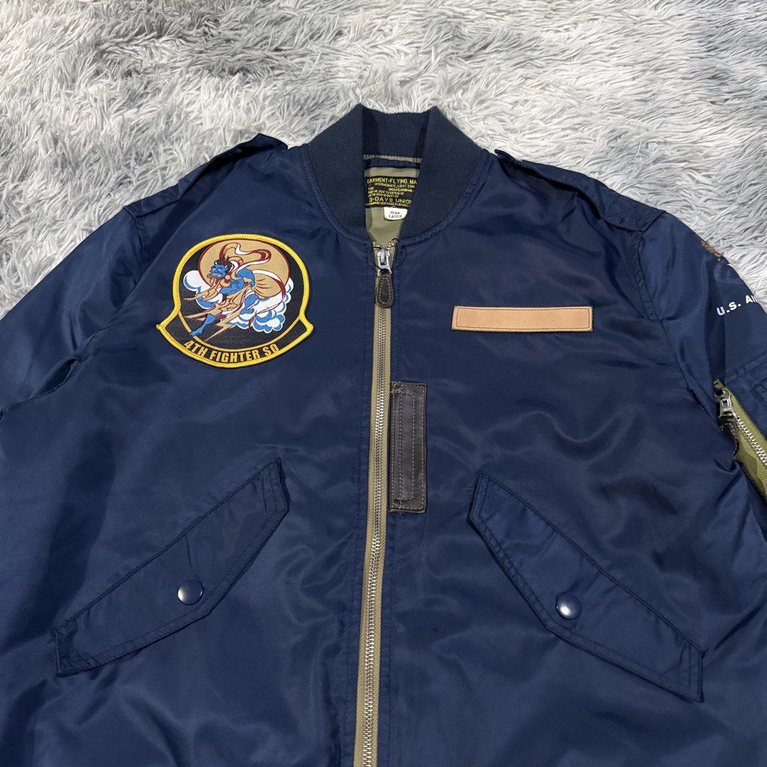 US Airforce MA-1 Flight Jacket Repro, Men's Fashion, Coats, Jackets and ...
