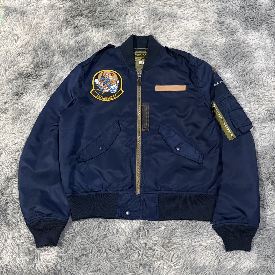US Airforce MA-1 Flight Jacket Repro, Men's Fashion, Coats, Jackets and ...