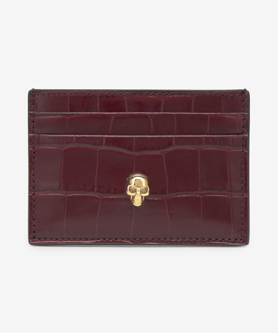 🈹$299 ALEXANDER McQUEEN Skull Card Holder -, 女裝, 手袋及銀包, 銀包、卡片套 - Carousell