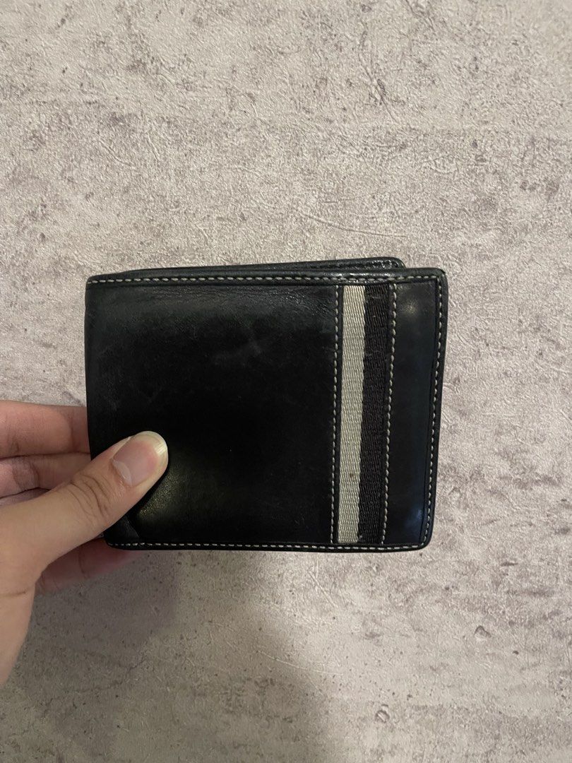 Coach Black and Cream Men’s Bifold Wallet, Men's Fashion, Watches ...
