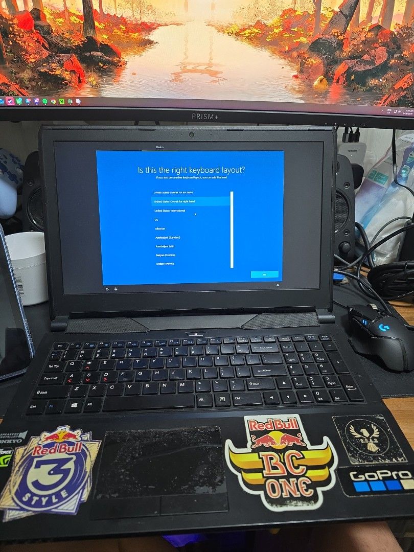 Gaming Laptop with Red Bull and GoPro Stickers, Computers & Tech ...