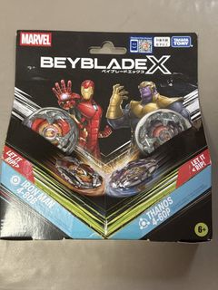 TAKARA TOMY 爆旋陀螺 X 系列 Marvel Iron Man Thanos 陀螺, 興趣及遊戲, 玩具 & 遊戲類 ...