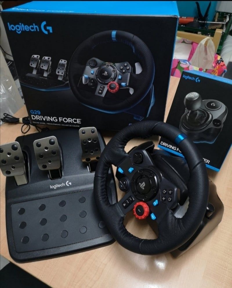 Logitech G29 Driving Force Racing Wheel and Pedals, Video Gaming ...