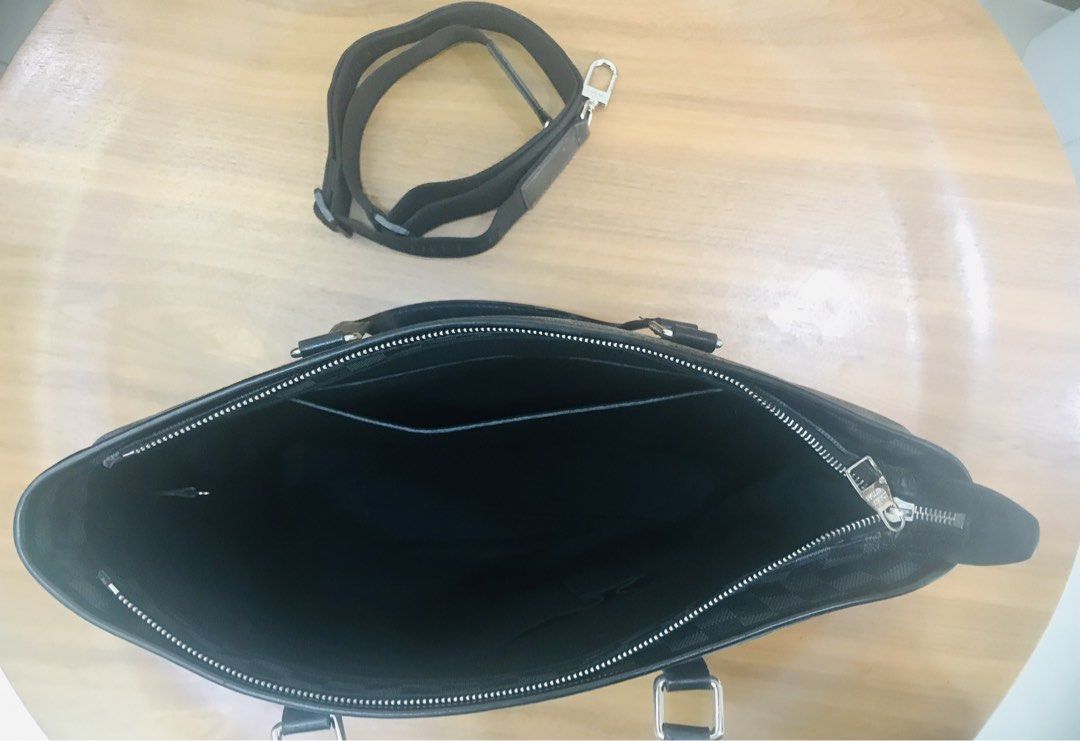 Louis Vuitton Damier Graphite Business Tote Bag with Strap, Luxury ...