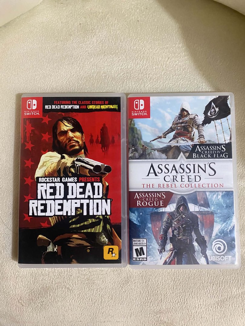 Nintendo Switch Red Dead Redemption & Assassin's Creed Games, Video ...