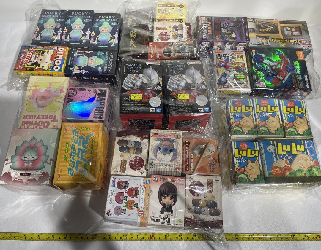 《已Hold》一大堆盒蛋 pop mart SHF lulu豬 一番賞, 興趣及遊戲, 玩具 & 遊戲類 - Carousell